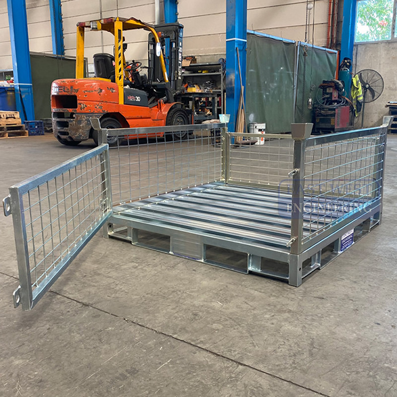 Steel Pallet Cage 1000Kg WLL (Half Size) | Brick Cage / Block Cages ...